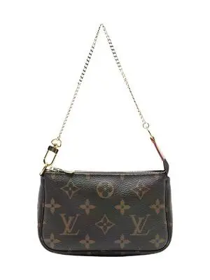 LOUIS VUITTON 2020 Monogram Mini Pochette Accessoires Handbag - Brown
