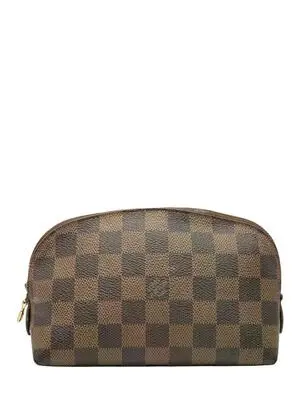LOUIS VUITTON 2008 Damier Ebene Cosmetic Pm Pouch - Brown