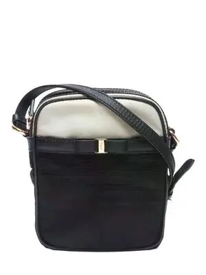 FERRAGAMO Vara Nylon Shoulder Bag - Black