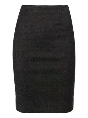 Jean Paul Gaultier 1990s Wool Pencil Skirt - Grey