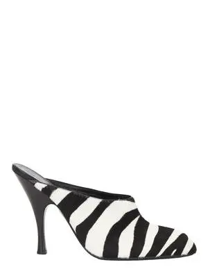 Khaite Colt Mule - Black & White