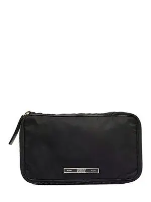 Gianfranco Ferre Logo-plaque Zip Pouch - Black