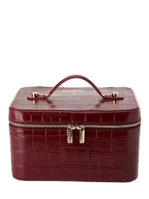ETOILE COLLECTIVE X Vanity Case - Burgundy Croc