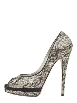 Casadei 2024 145mm Platform Pumps - Grey