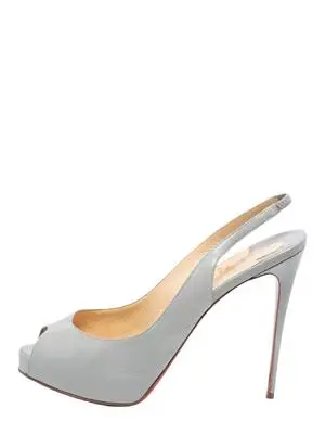 CHRISTIAN LOUBOUTIN 120mm Slingback Sandals - Grey