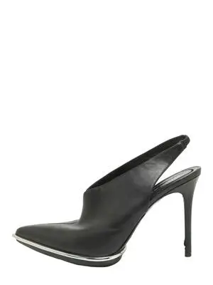 ALEXANDER WANG 110mm Leather Slingback Pumps - Black