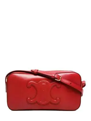 Celine Triomphe Shoulder Bag - Red