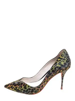 SOPHIA WEBSTER 95mm Leopard-print Pumps - Black