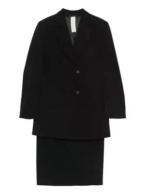 Versace 1980s Wool Suit - Black