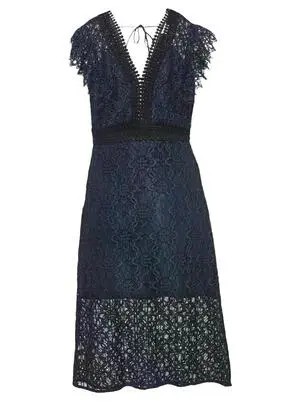 Sandro Floral-lace Dress - Blue