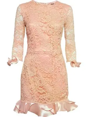 Elisabetta Franchi Lace-embroidered Dress - Pink