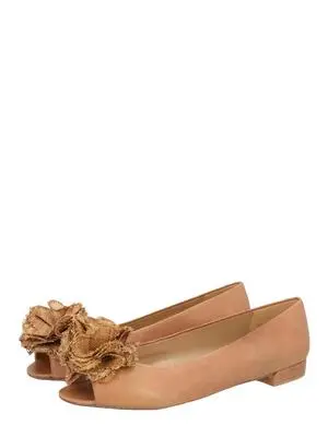 STUART WEITZMAN Flower-appliqué Sandals - Neutrals