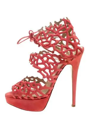 CHARLOTTE OLYMPIA 150mm Goodness Gracious Reef Sandals - Orange