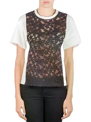 JOSEPH Floral Lace T-Shirt