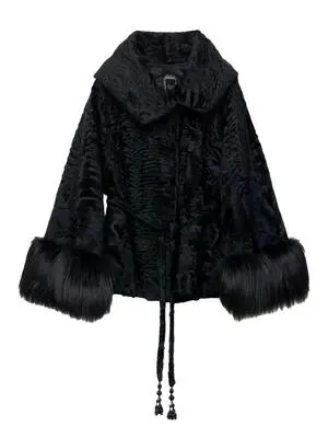 Dior Fur-trim Cuff Jacket - Black