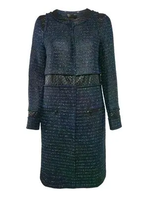 Proenza Schouler Tweed Coat - Blue