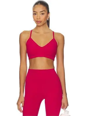 Year Of Ours Studio V Bralette In Red - Cinnamon