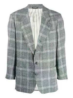 Pierre Cardin Pre-owned 1980s Prince Of Wales Check Jacket - Black