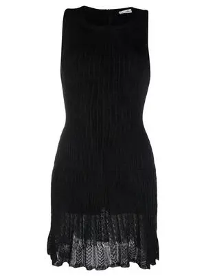 Alaïa 1980s Knitted Fitted Dress - Black