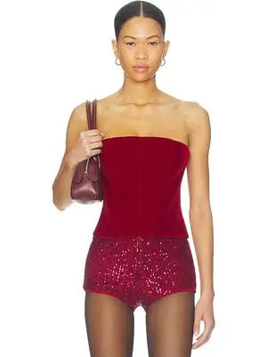 Nbd Asma Top - Deep Red