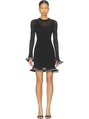 Simkhai Zelda Long Sleeve Mini Dress - Black