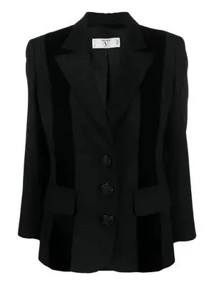 Valentino Garavani 1980s Single-breasted Blazer - Black