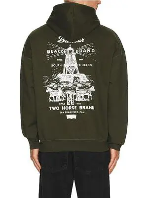 Barbour X Levi's Graphic Hoodie - Rosin