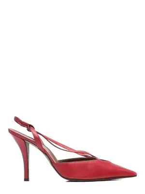 ROMEO GIGLI 1990s 100mm Strappy Slingback Pumps - Red