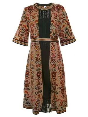 Missoni Floral-pattern Midi Dress - Brown