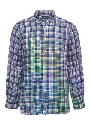 Ralph Lauren Plaid Buttoned Shirt - Blue
