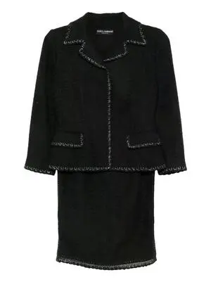 Dolce & Gabbana Tweed Suit Skirt - Black