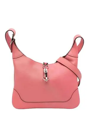 Hermès 2016 Evercolor Trim Duo 24 Crossbody Bag - Pink