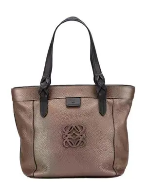 Loewe Anagram Leather Fusta Tote Bag - Brown