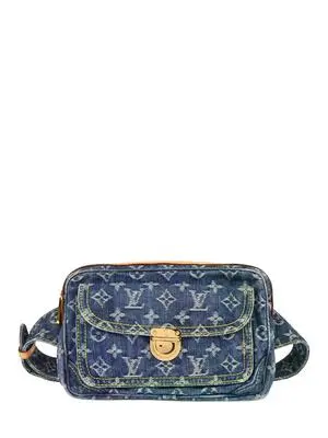 LOUIS VUITTON 2007 Monogram Denim Bag - Blue