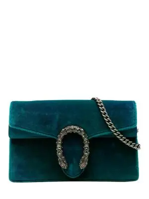 Gucci Mini Velvet Dionysus Crossbody Bag - Blue