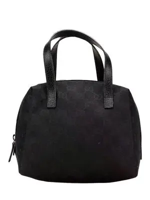 Gucci Gucci GG Canvas Handbag Black