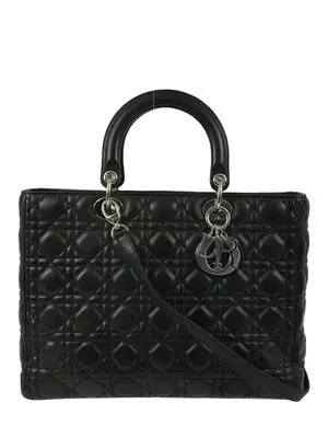 DIOR Cannage Lady Dior Two-Way Handbag