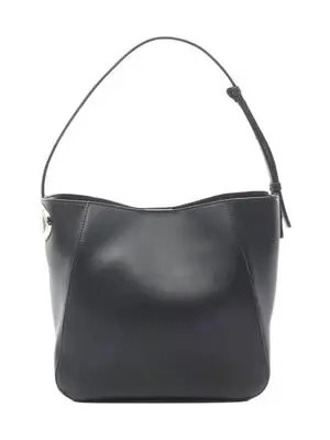 Valentino Garavani V-logo Leather Shoulder Bag - Black