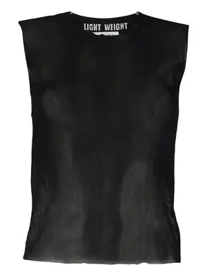 MAISON MARGIELA 2000s Sheer-panel T-shirt - Black