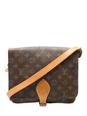 LOUIS VUITTON 1990 Cartesier Gm Monogram Shoulder Bag - Brown