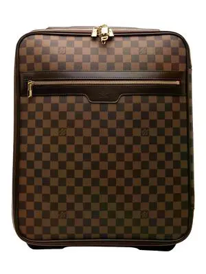LOUIS VUITTON Damier Ebene Pegase 45 Travel Bag - Brown