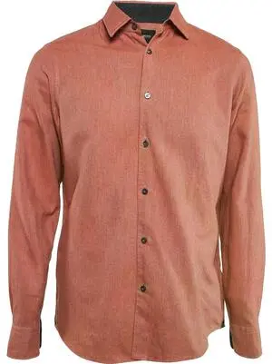 BOSS Pre-owned Cotton-cashmere Shirt - Orange