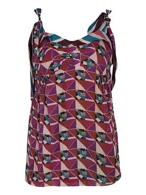 Marc Jacobs Geometric-print Top - Purple