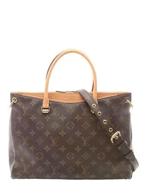 LOUIS VUITTON 2016 Monogram Pallas Mm Satchel - Brown