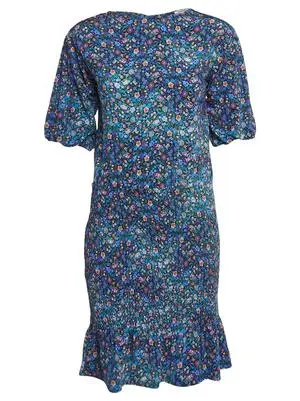 Sandro Floral-print Mini Dress - Blue