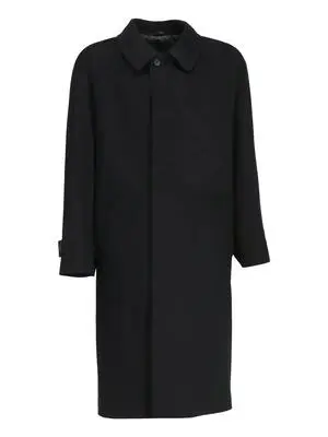 A.N.G.E.L.O. VINTAGE CULT 1990s Virgin Wool-cashmere Blend Midi Coat - Blue