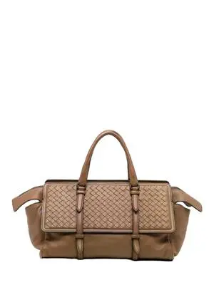Bottega Veneta Intrecciato Monaco Handbag - Brown
