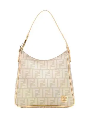 Fendi Zucca Canvas Shoulder Bag - Brown