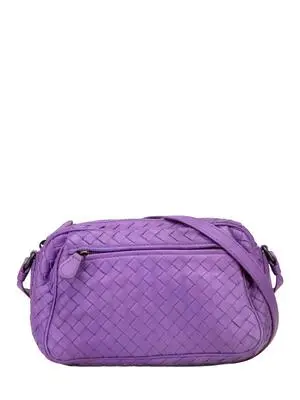 Bottega Veneta Nappa Intrecciato Crossbody Bag - Purple
