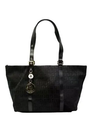 Fendi 2000-2010 Zucchino Canvas Superstar Tote Bag - Black